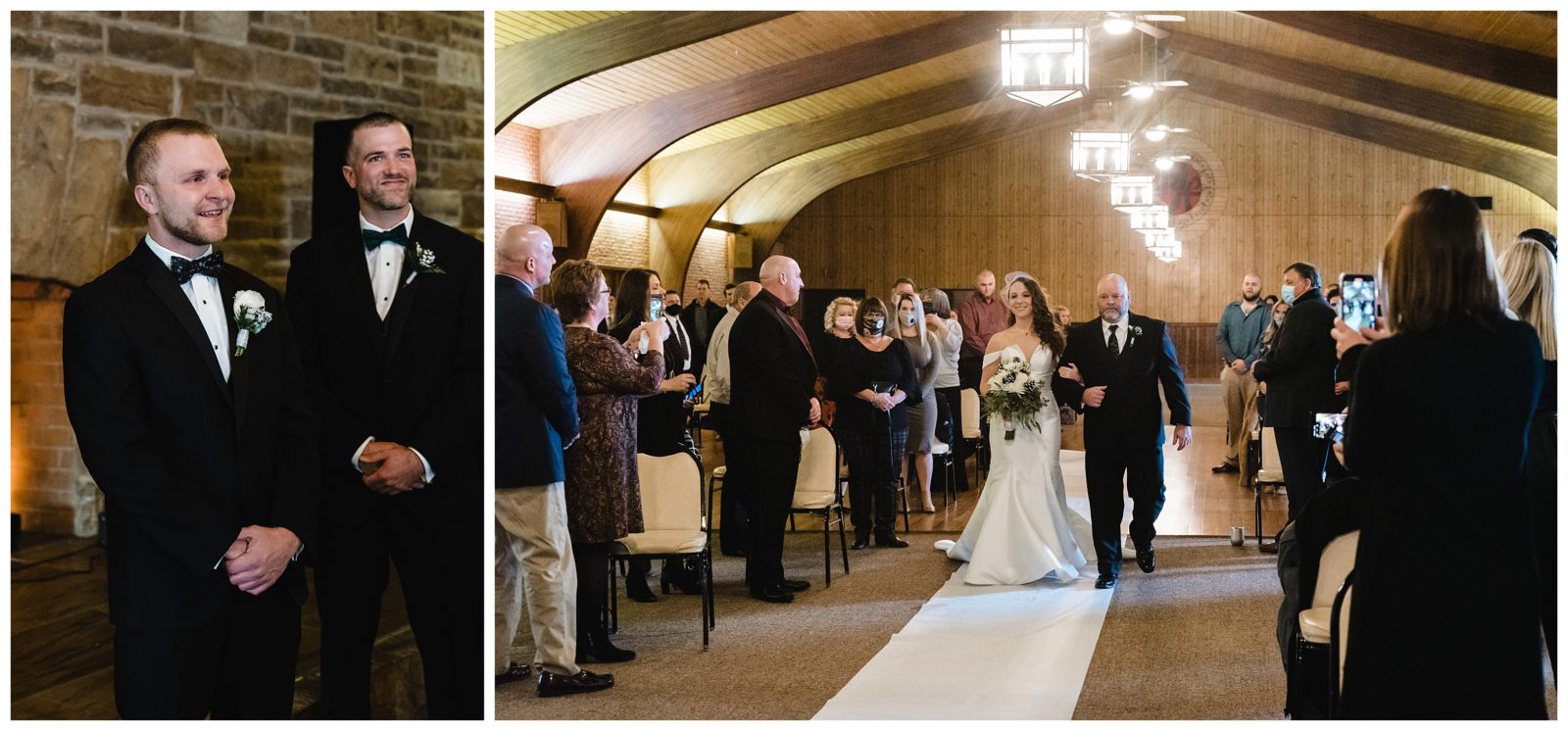 Ceremony at Laube Hall, Freeport, PA | Marlee & Jeremy | Katie Louise ...